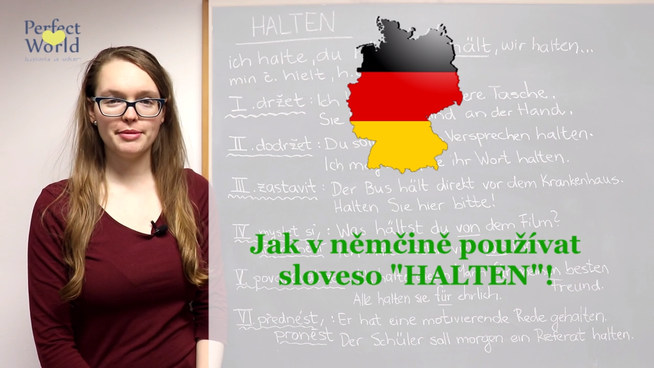 Halten | Němčina | Němčina online | Kurz němčiny | Stream
